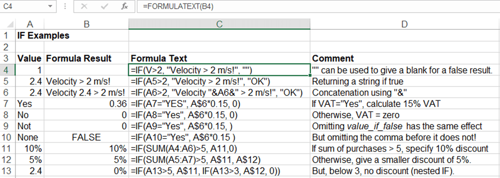 The Decisive IF Function in Excel – Excel for Engineers