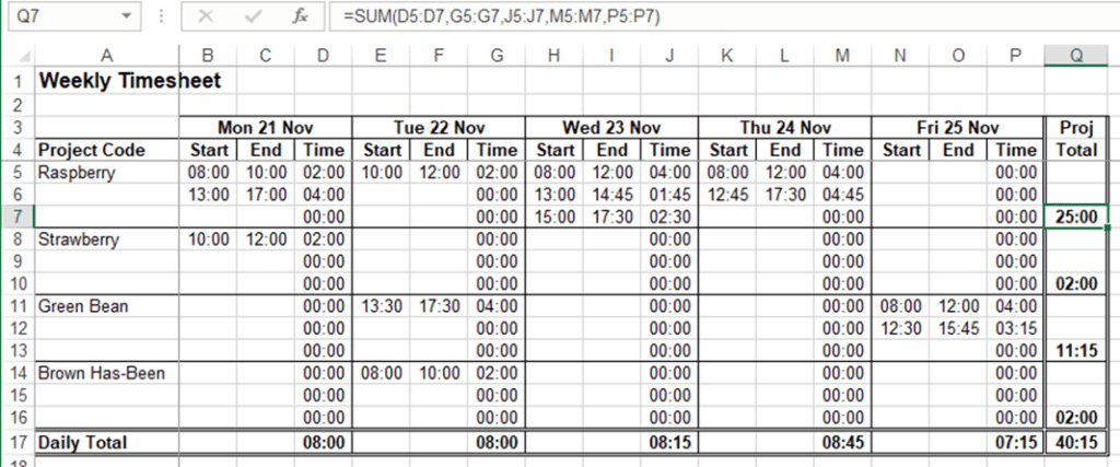 Working with Times in Excel: A Timesheet Example – Excel for Engineers